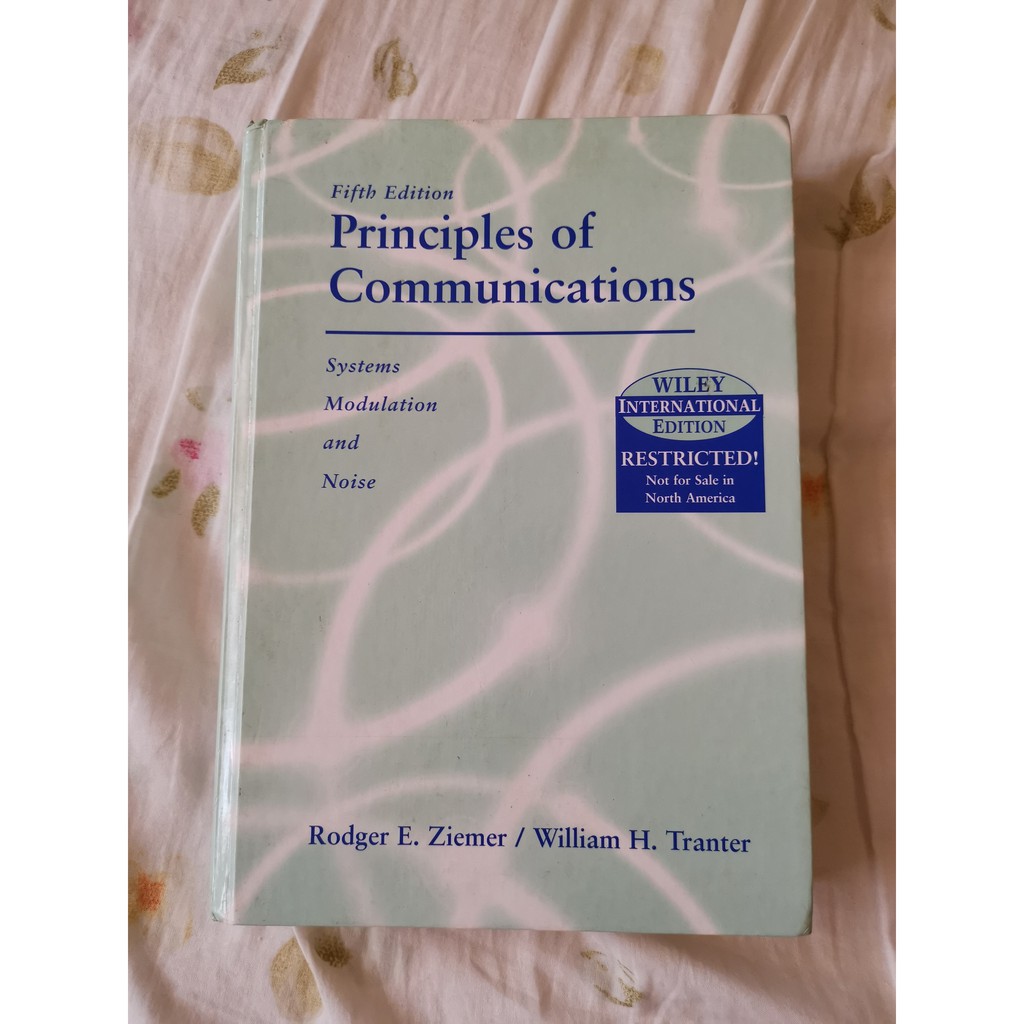 二手原文書 Principles Of Communication 5th Edition By Ziemer 蝦皮購物