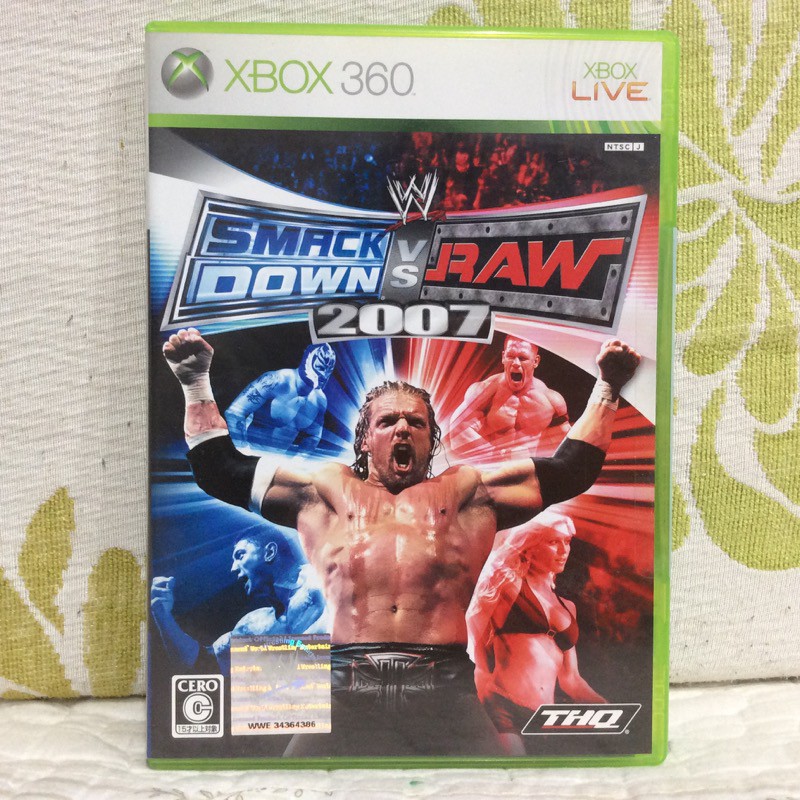 Xbox360 日版 WWE 激爆職業摔角 2007 Smackdown vs. Raw | 蝦皮購物