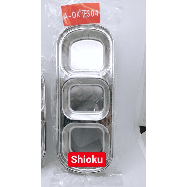 3種規格 AOK304不鏽鋼小菜碟 韓式小菜碟 單格 雙格 三格 | 蝦皮購物