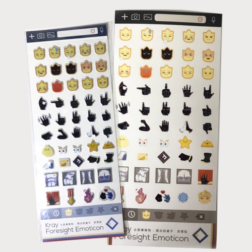 普羅米亞 PROMARE 古雷 Kray Emoji 傑出的義手 - 泡泡平面貼紙組【同人商品】 | 蝦皮購物