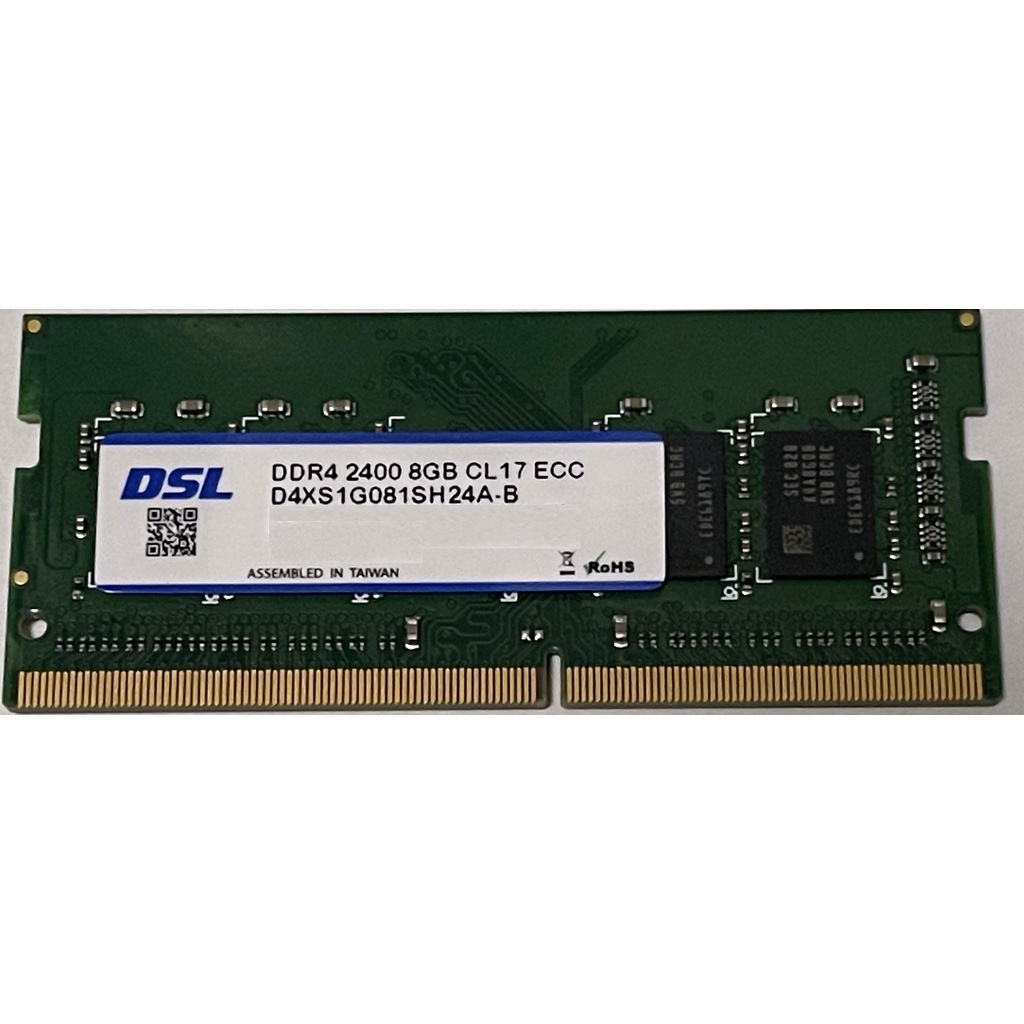 [DDR4-2400 ECC]8GB 8G Samsung 頂級顆粒，全新品 終生保固 筆電 SO-DIMM ECC | 蝦皮購物