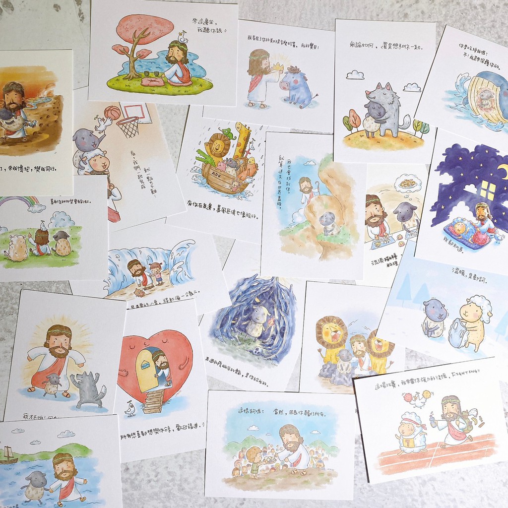 shalom LEBOO 原創插畫明信片(經典30張)-心向創意 | 蝦皮購物