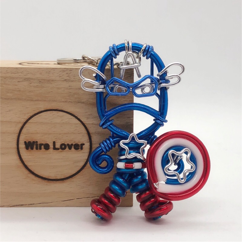 情鋁創意折字 Wire♥lover 盾牌隊長 | 蝦皮購物