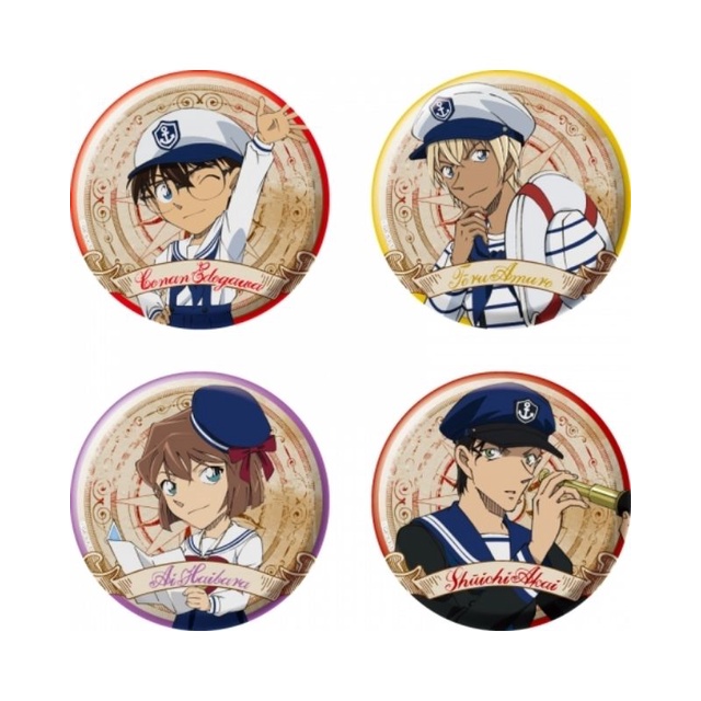 【絕版現貨 日本限定】名偵探柯南 2021 AGF 海軍風 海軍 水手 大徽章 赤井 安室 柯南 小哀 | 蝦皮購物