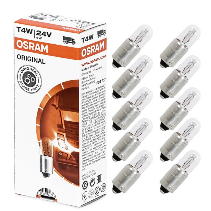 納西斯小舖 OSRAM 3893 T4W 12V 4W BA9S 德國製 單顆價 | 蝦皮購物