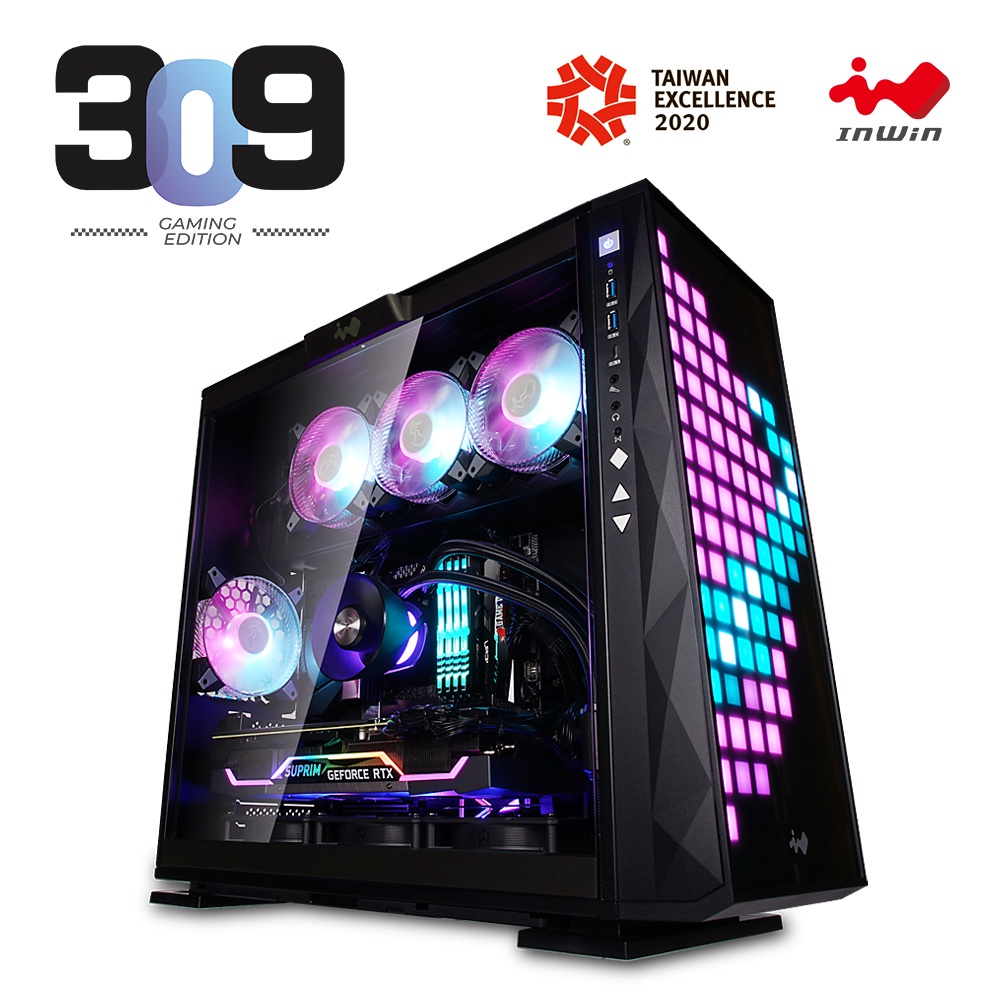 迎廣 InWin 309 Gaming Edition 前面板ARGB/玻璃透側機殼 | 蝦皮購物