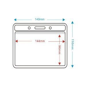 TA-6054平口橫式識別證套(100入/包) | 蝦皮購物