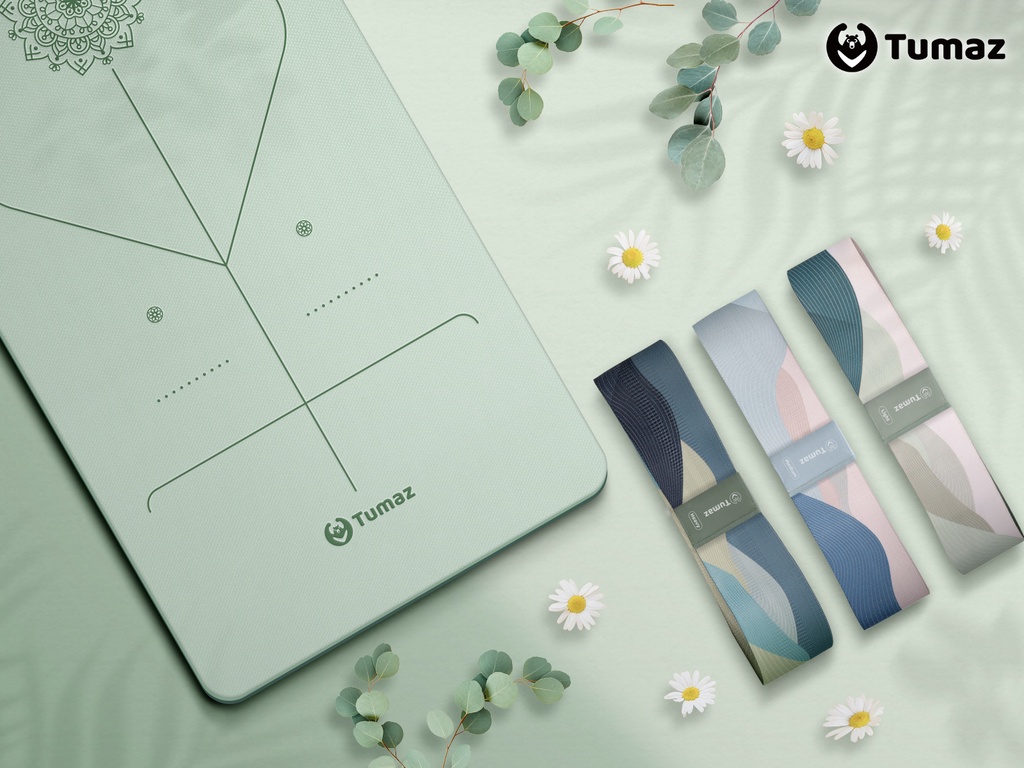 Tumaz月熊/ 6mm TPE 瑜珈墊+織布翹臀圈3入組 | 任搭任選 組合優惠 台灣現貨 | 蝦皮購物