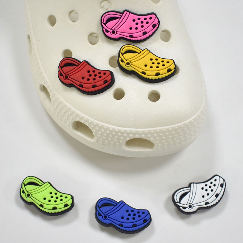 Crocs Jibbitz Pins 彩色鱷魚 DIY 鞋魅力按鈕 | 蝦皮購物