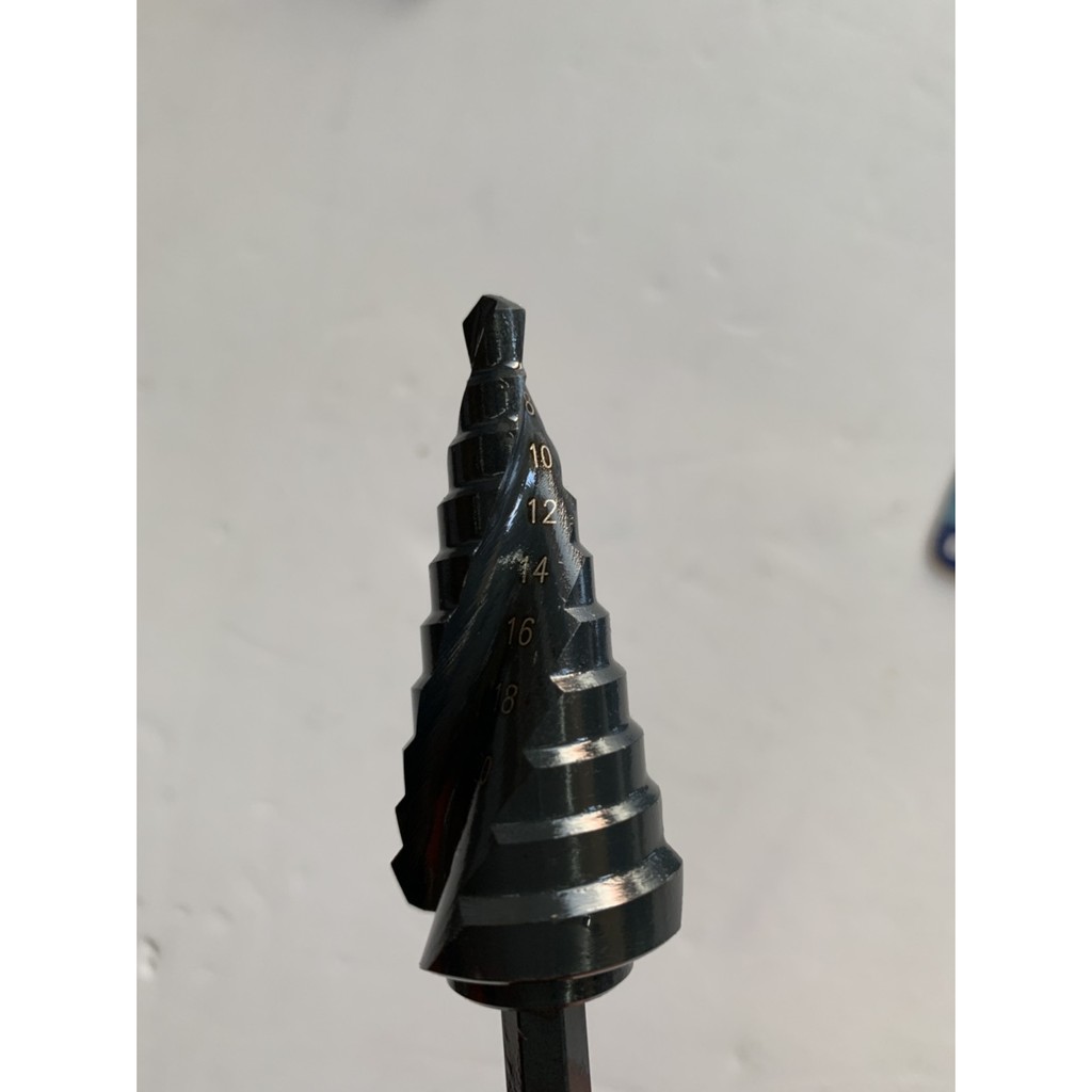 KEYREX M2 階梯鑽頭 螺旋階梯鑽頭 階梯鑽 雙溝6.35mm六角柄 白鐵開孔器 13MM 25MM 35MM | 蝦皮購物