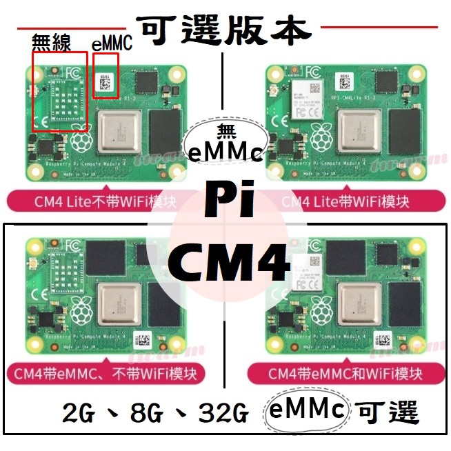 （預購）樹莓派 CM4 標準版（1GB RAM內存系列）Raspberry Pi Compute module 4 | 蝦皮購物