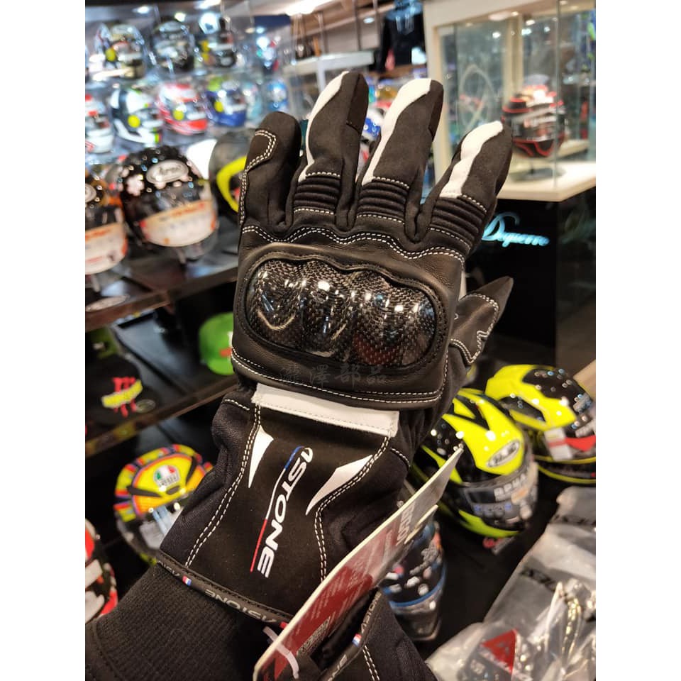 瀧澤部品 法國 ASTONE GC01 黑白 全防禦碳纖手套 超高機能性 防水 防風防寒保暖 防摔手套 碳纖護具 可觸控 | 蝦皮購物