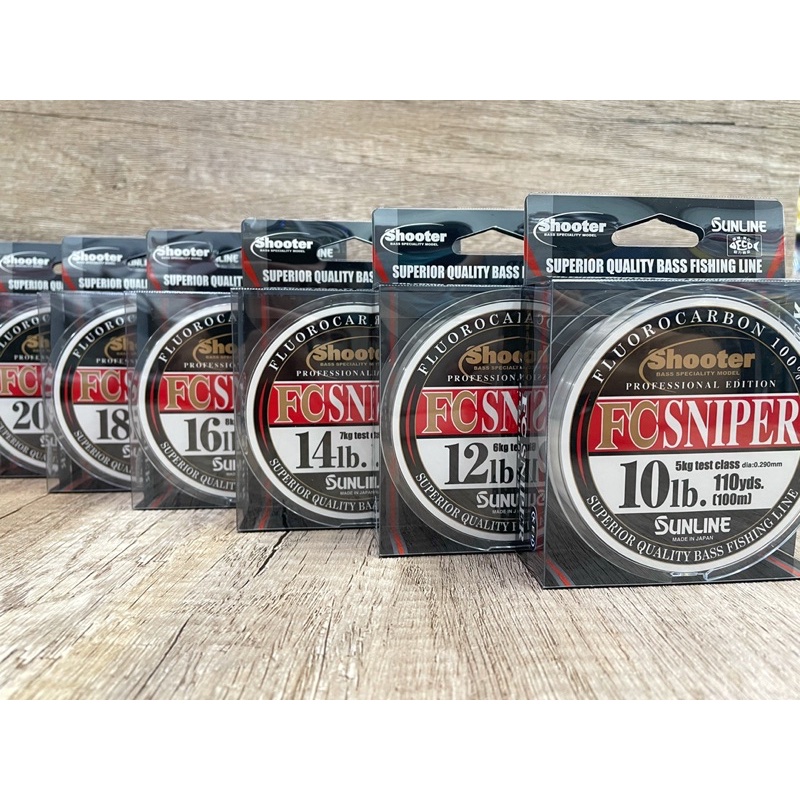 《頭份漁友釣具》 ‼️特價出清‼️ SUNLINE SHOOTER FC SNIPER 100m 碳素線 | 蝦皮購物