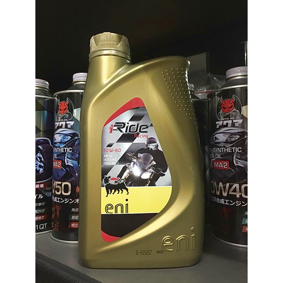 【油品味】eni i-Ride Racing 10W60 4T MA2 機車機油 阿吉普 AGIP | 蝦皮購物