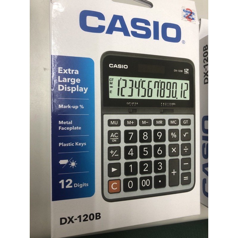 免運👍可開收據報帳，CASIO DX-120B 商務桌上中型12位數計算機 金屬面板 大型顯示幕 DX-120B | 蝦皮購物