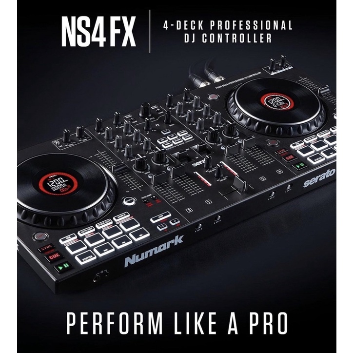 （MTDJ)NUMARK 2022最新款超值，超平價四軌控制器NS4FX | 蝦皮購物