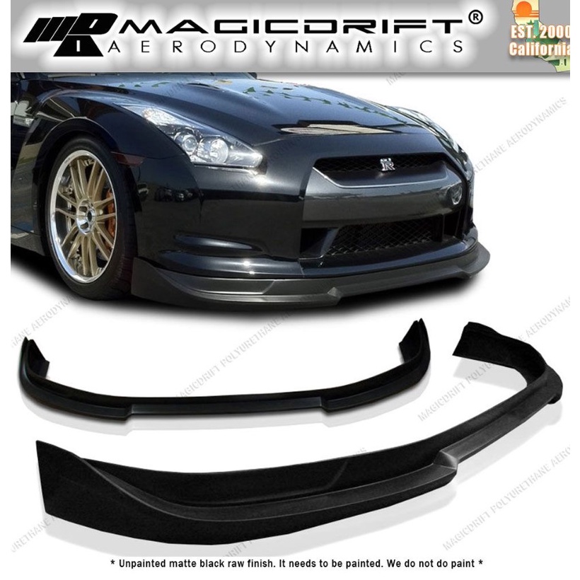 09-11 Nissan GTR STL Style Front Bumper Lip#127#下巴#前唇 | 蝦皮購物