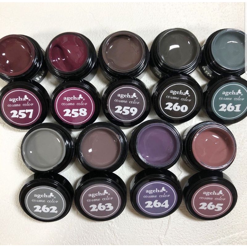 🔥橄欖花園🔥日本Ageha gel 美甲凝膠 酒紅色 Ancora紅 安格拉紅 色號257~265現貨 | 蝦皮購物