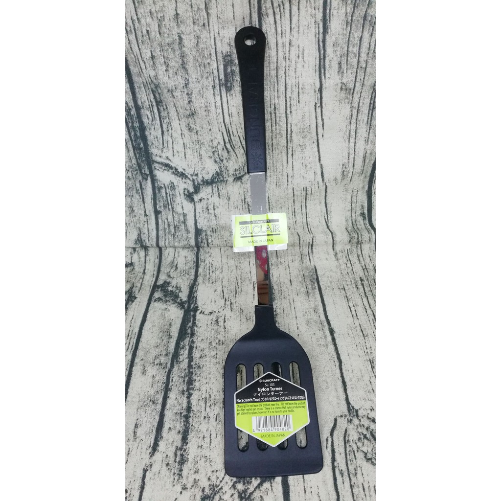 【有發票】日本製 川島(SUNCRAFT) SL-103 不沾鍋專用 帶孔平鍋鏟.煎匙 /耐熱200℃鍋鏟 | 蝦皮購物