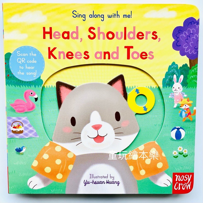 現貨《童玩繪本樂》 聽唱玩遊戲書 Sing along HEAD SHOULDERS KNEES AND TOES | 蝦皮購物