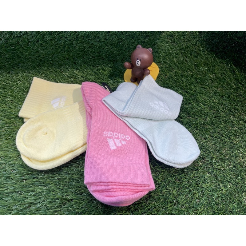[喬比熊]adidas Cushioned Crew 3雙包厚底運動長襪(DZ9355/DZ9356/DZ9357) | 蝦皮購物