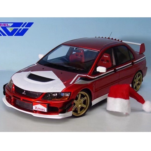 【現貨聖誕節限量版】1/18 AGU Mitsubishi Lancer EVO lX 9代 EVO模型 EVOX | 蝦皮購物
