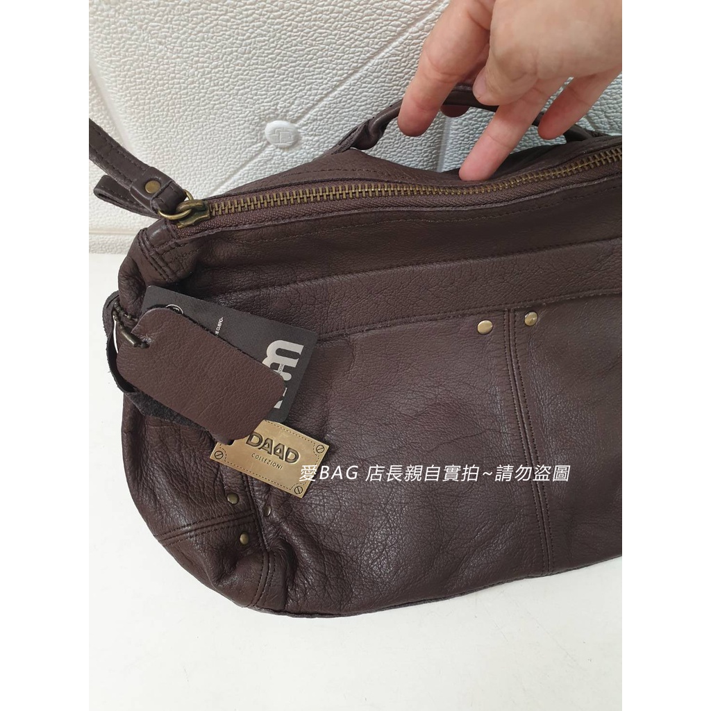 ⚠️ 現貨 深咖 愛 BAG SHOP 韓包專賣 DAAD ADAD 超輕軟水洗牛皮革 拉鍊夾層 手提 肩背包 3190 | 蝦皮購物