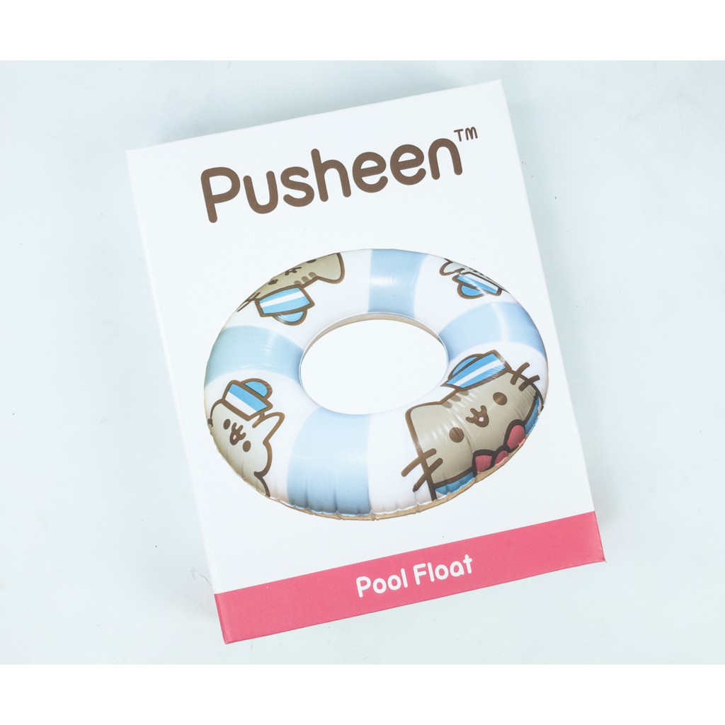 美國官方正版 pusheen box 胖吉貓 2019夏季 貓 Pool Float 游泳圈 泳圈 運動用品 游泳用具 | 蝦皮購物