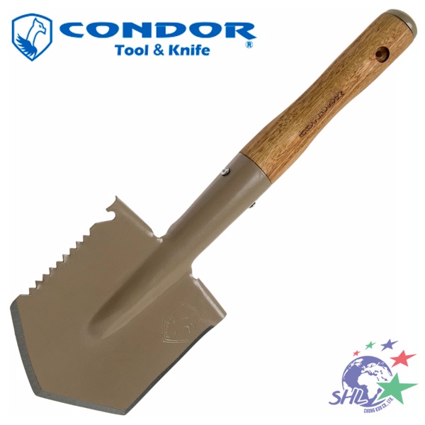 CONDOR Camping Shovel 棕色木柄露營鏟 1045鋼 | CTK2810-6【詮國】 | 蝦皮購物