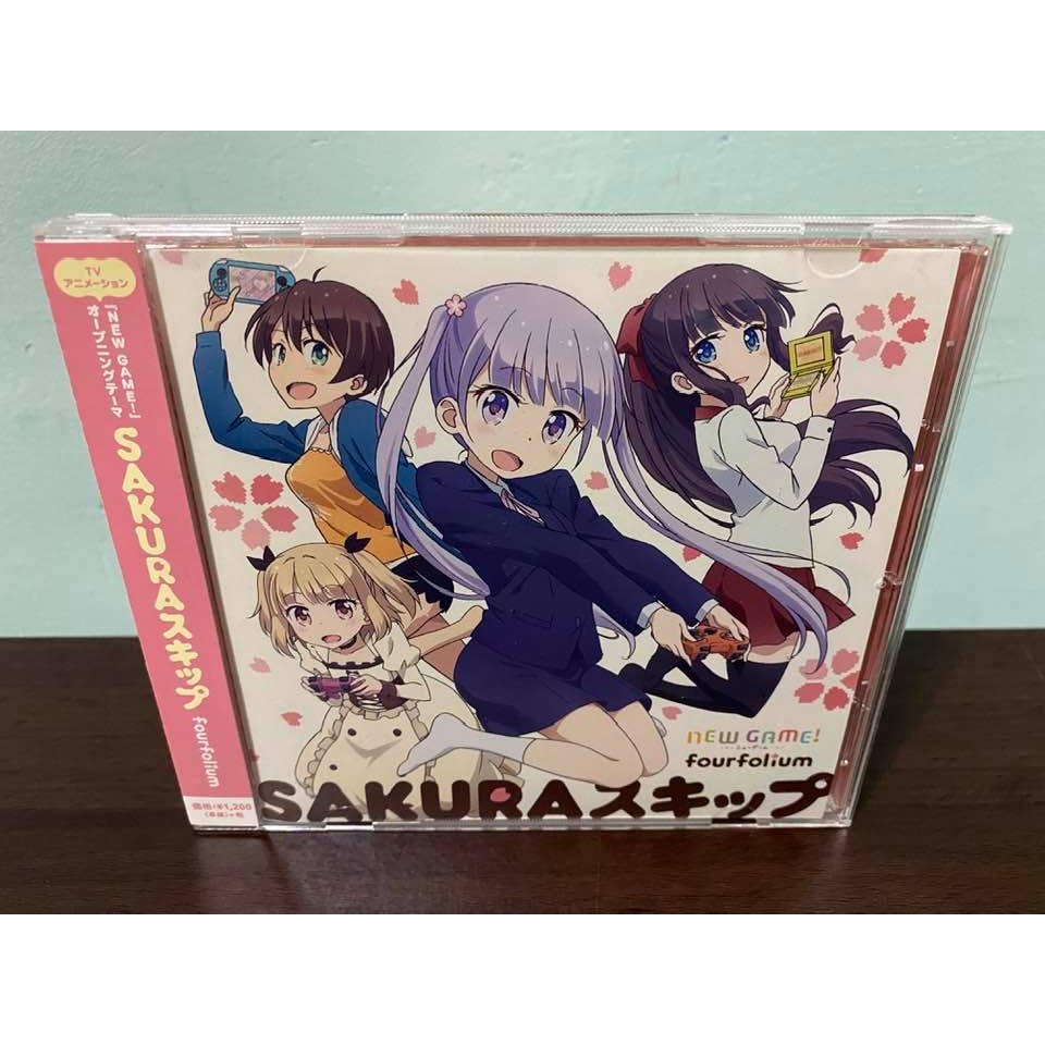 NEW GAME! 日版 通常盤 CD fourfolium SAKURAスキップ OP 涼風青葉 瀧本日富美 | 蝦皮購物