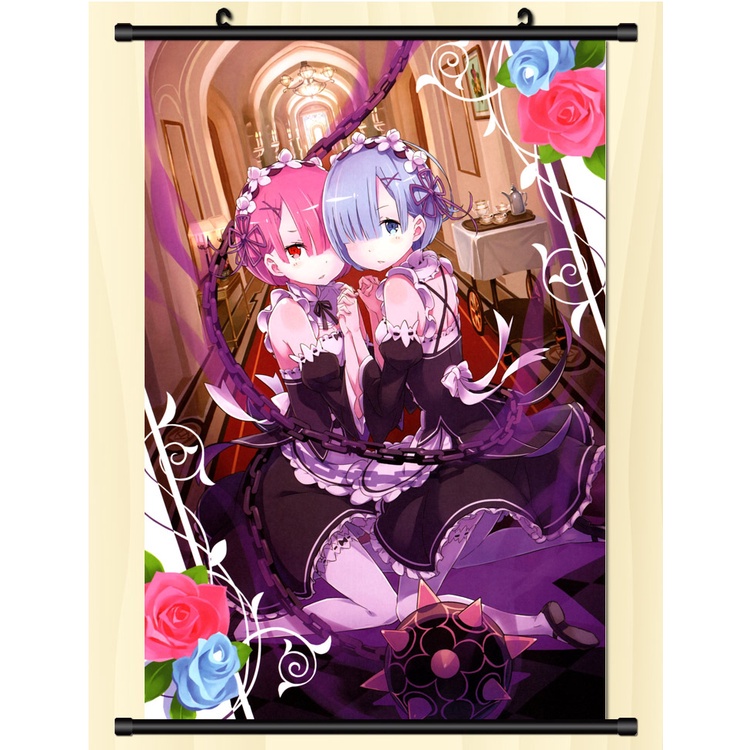 RE0 從零開始的異世界生活 動漫掛軸 掛畫 雷姆 拉姆 艾蜜莉亞·動漫周邊掛畫 | 蝦皮購物