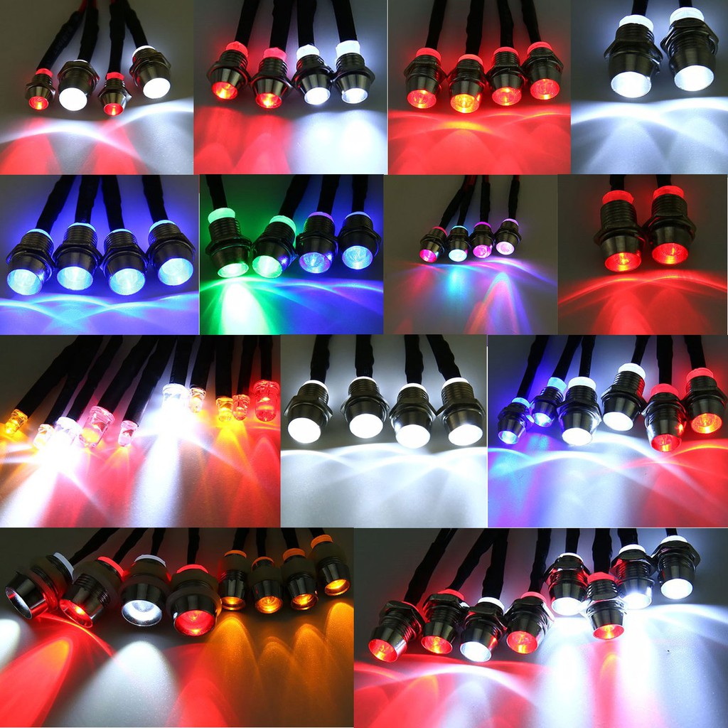 Rc LED 燈套件前照燈, 用於 1 / 10 1 / 8 1 / 12 RC 汽車卡車履帶式 RC 模型漂移汽車大燈 | 蝦皮購物