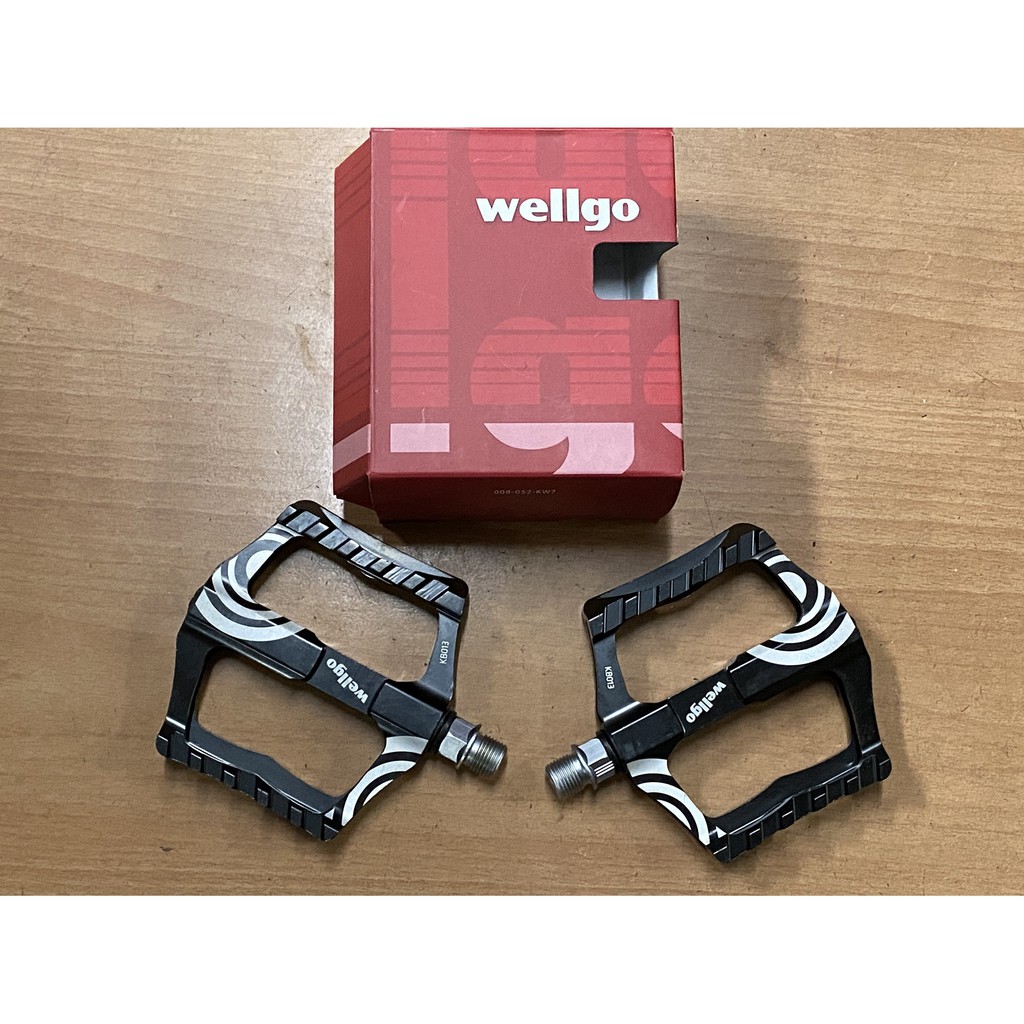 火雞Tth 特價原廠盒裝 Wellgo 維格 KB013 鋁合金CNC踏板 防滑腳踏板 | 蝦皮購物