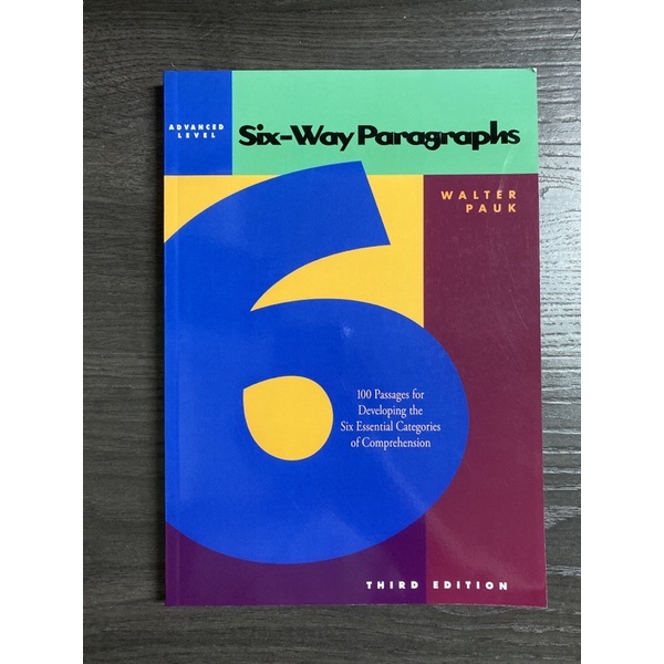 英文six way paragraph advanced level third edition Walter Pauk | 蝦皮購物