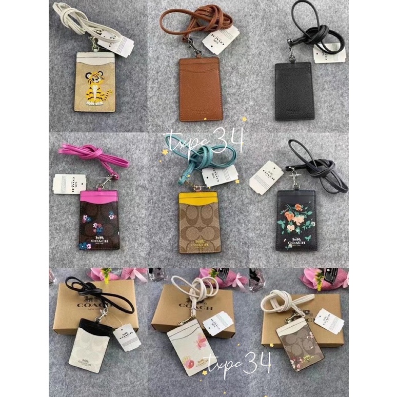 美國代購 特賣Coach新款證件套 貓咪花卉 多色(數量有限)超美超可愛 收藏款 | 蝦皮購物