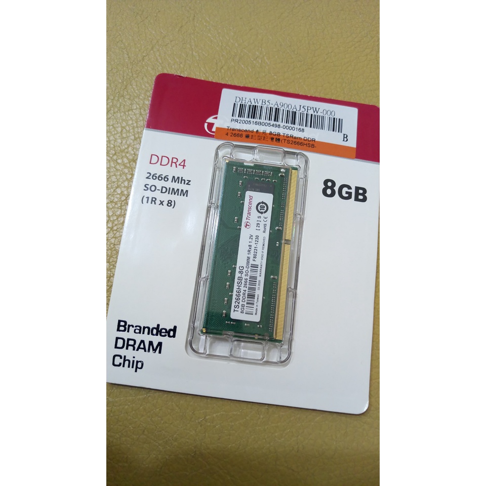 伊摩亞 emoya 】創見 8G DDR4 2666 RAM記憶體 筆記型電腦用 | 蝦皮購物