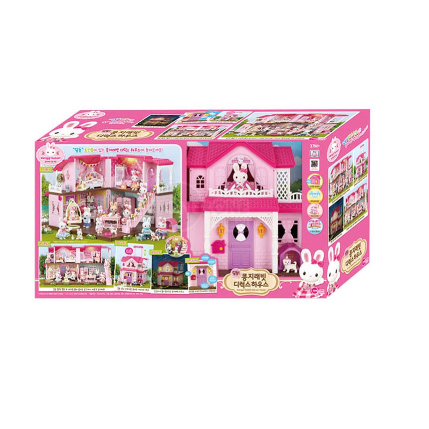 【兔寶家族】韓國玩具 Konggi RaBBit 森林家族 兔子 豪華房屋 家家酒 行李箱 KR09188 | 蝦皮購物