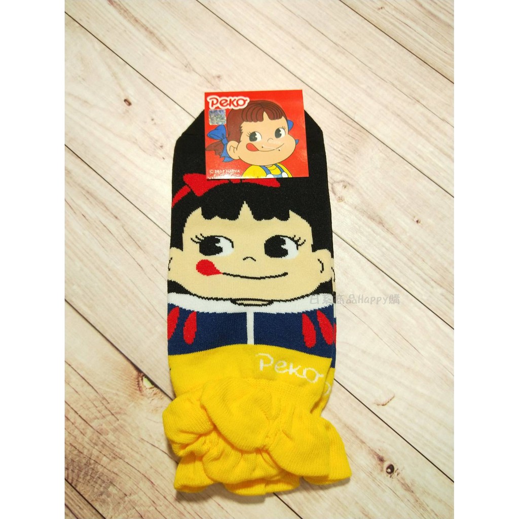 【現貨】韓國進口 FUJIYA 不二家 PEKO醬 牛奶妹 白雪公主 短襪 成人女襪 尺寸22-26公分 | 蝦皮購物