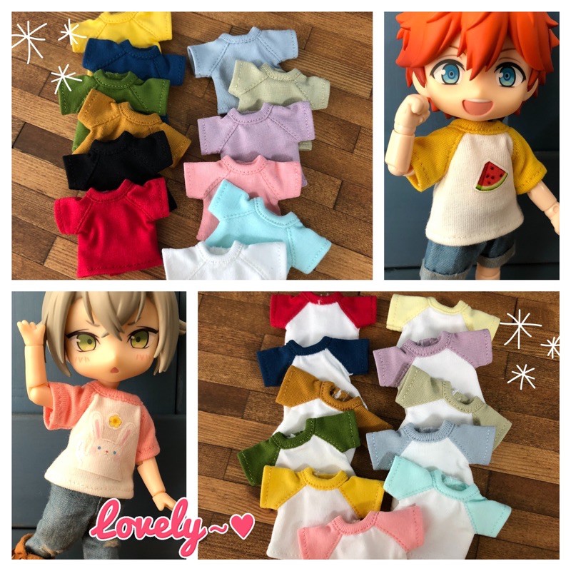 🎀KOKOLEE🎀 百搭短袖T恤 ☁️ ob11/黏土人/gsc/obitsu娃衣 | 蝦皮購物