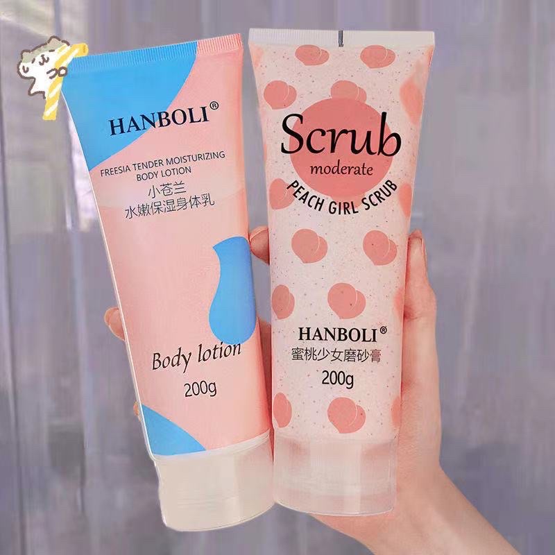HANBOLI lotion dan scrub 200mg | 蝦皮購物