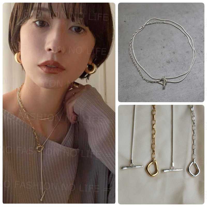 ☆NFNL☆🇯🇵日本設計師TEN 日幣37400 松本惠奈 clane 簡約優雅 多way手工製圈圈鏈條925純銀長項鍊 | 蝦皮購物