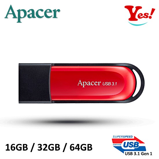 【Yes ️台灣公司貨】Apacer 宇瞻 AH25A 16G 32G/GB 64G/GB USB 3.0 飛梭 隨身碟 | 蝦皮購物
