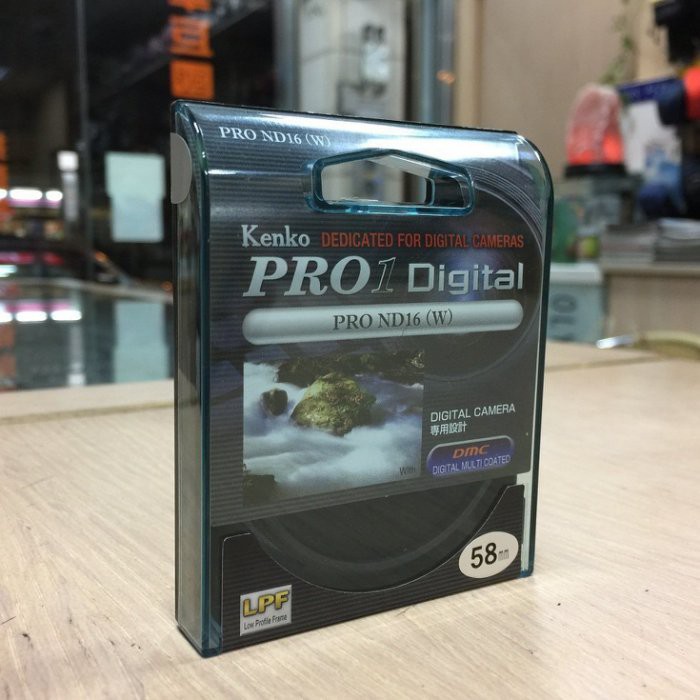 【華揚數位】【現貨】☆全新 Kenko PRO1D ND16 (W) 58mm 多層鍍膜減光鏡 ND16 減4格 | 蝦皮購物