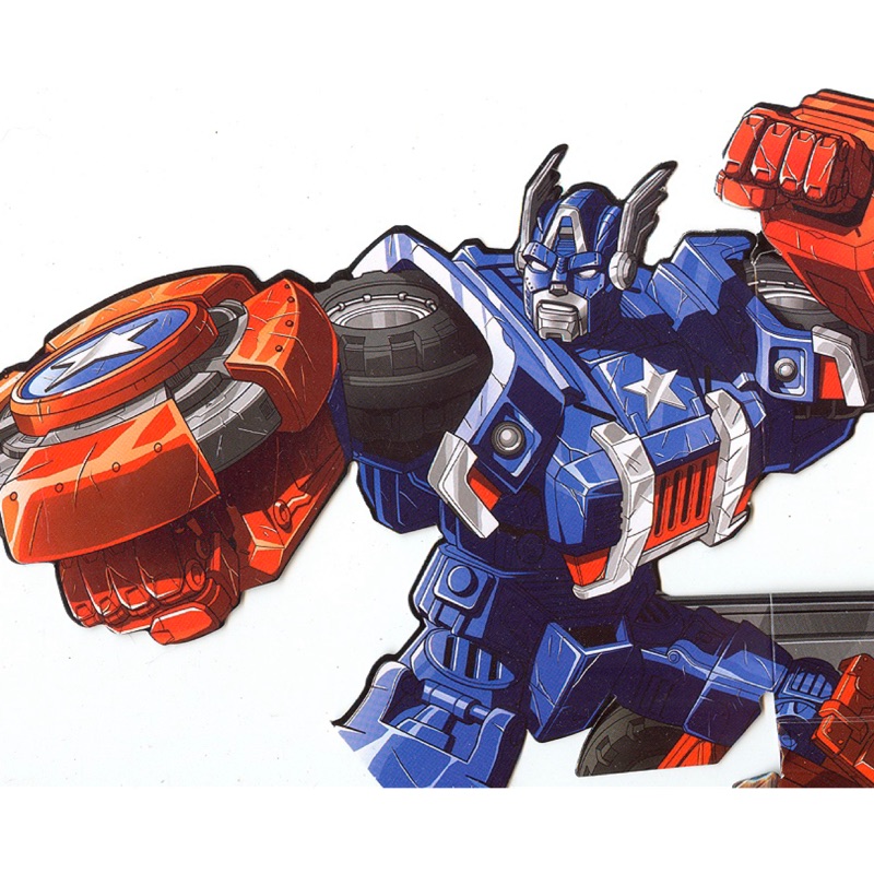 Marvel x Transformers Captain America 變形金剛 漫威 聯名 美國隊長 復仇者聯盟 | 蝦皮購物