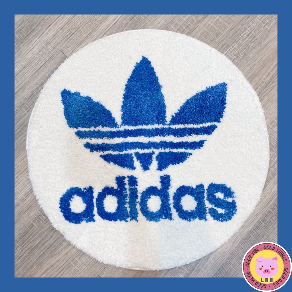現貨｜愛迪達Adidas Originals．質感圓形地墊地毯 | 蝦皮購物