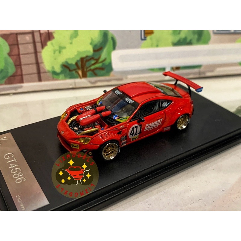🔅里氏模型車 1/64 Toyota 86 GT4586 Ferrari 458 法拉利 86 爆改款 移植引擎 模型車 | 蝦皮購物