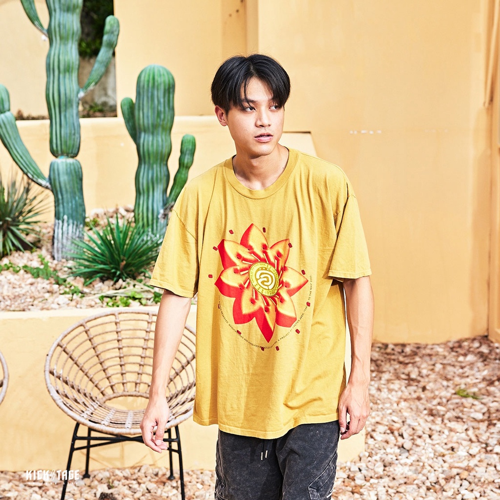 Travis Scott Flower Tee 土黃色 沙漠之花 仙人掌 塗鴉 短袖 短T TS【CJAM-SS02】 | 蝦皮購物