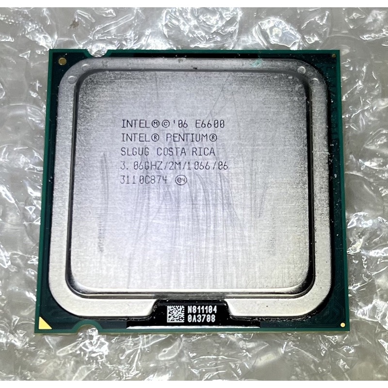 簡便宜 二手 Intel Pentium E6600 雙核心 775腳位 處理器、 2M快取、3.06G、1066 | 蝦皮購物