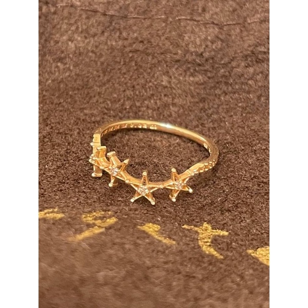 Agete 10k 星星尾戒 三號 | 蝦皮購物