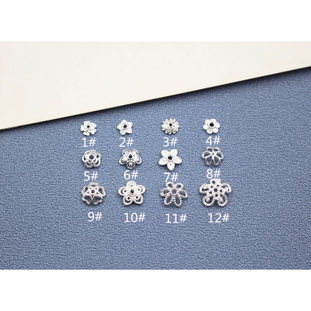 【GD純銀批發】S925純銀 素銀花托 花帽 珠托（12款） | 蝦皮購物